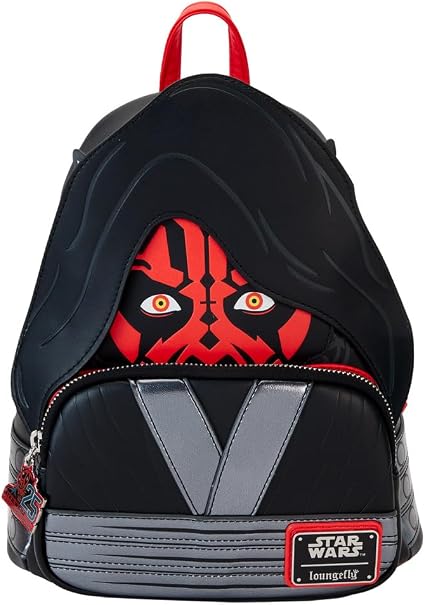 Amazon.com | Loungefly Star Wars Phantom Menace 25th Anniversary Darth ...