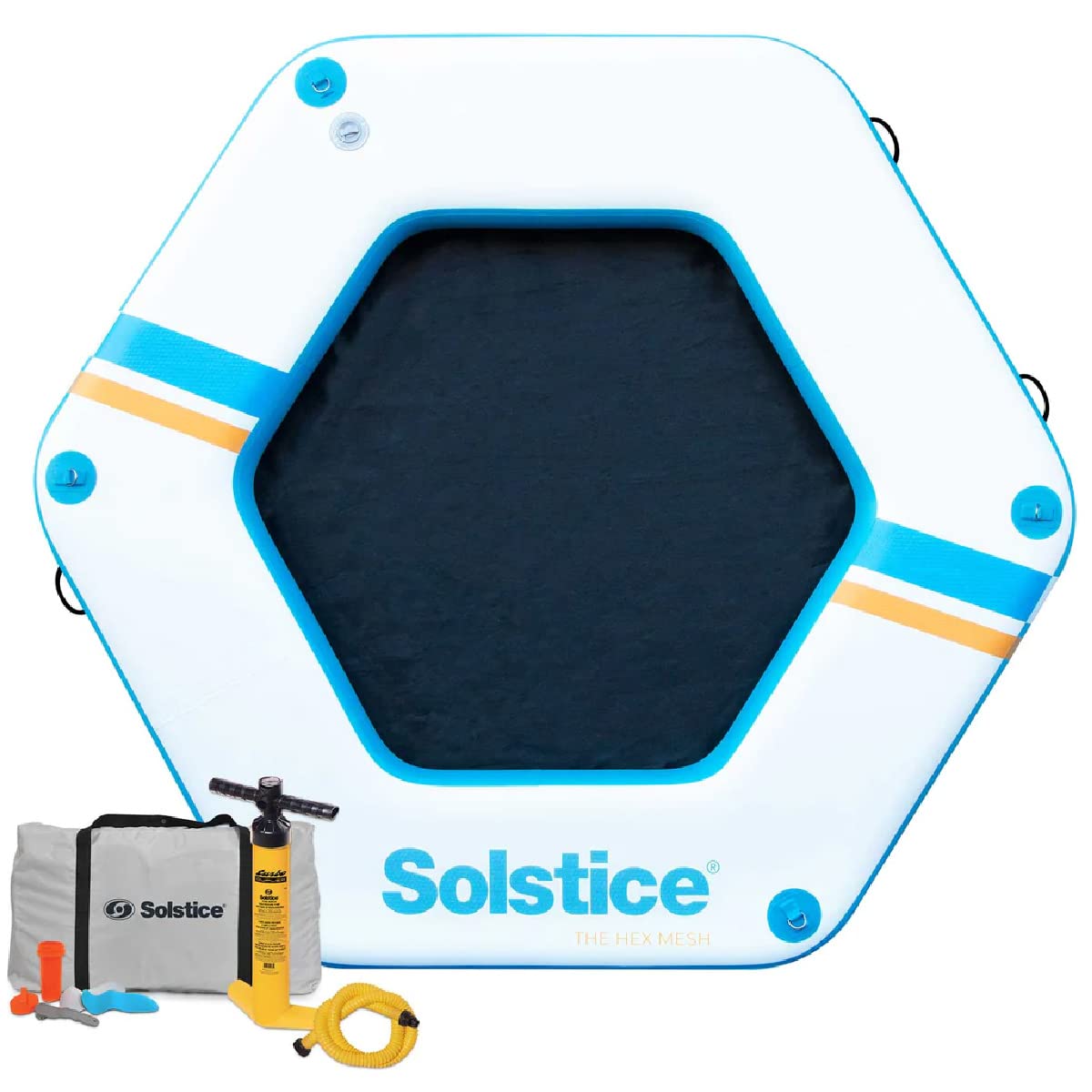 Snapklik.com : SOLSTICE ORIGINAL Floating Inflatable Dock Float W/ Mesh ...
