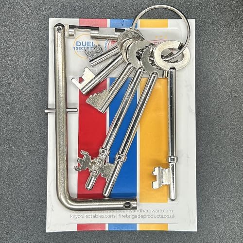 Fire Brigade Products SET6 Genuine Set of 6 Fire Brigade Keys with ...