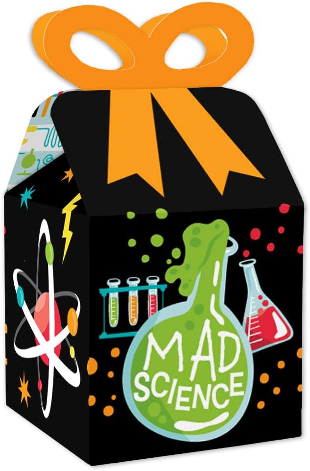 Amazon.com: Big Dot of Happiness Scientist Lab - Square Favor Gift ...