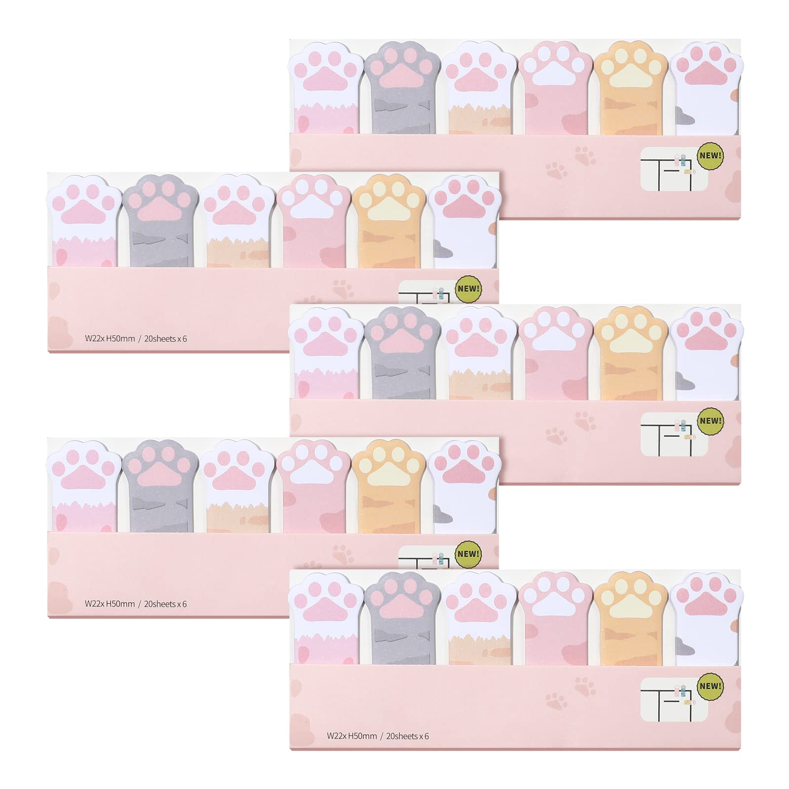 Snapklik.com : NEWEST 600 Sheets Cartoon Sticky Notes Mini Cat Paw ...