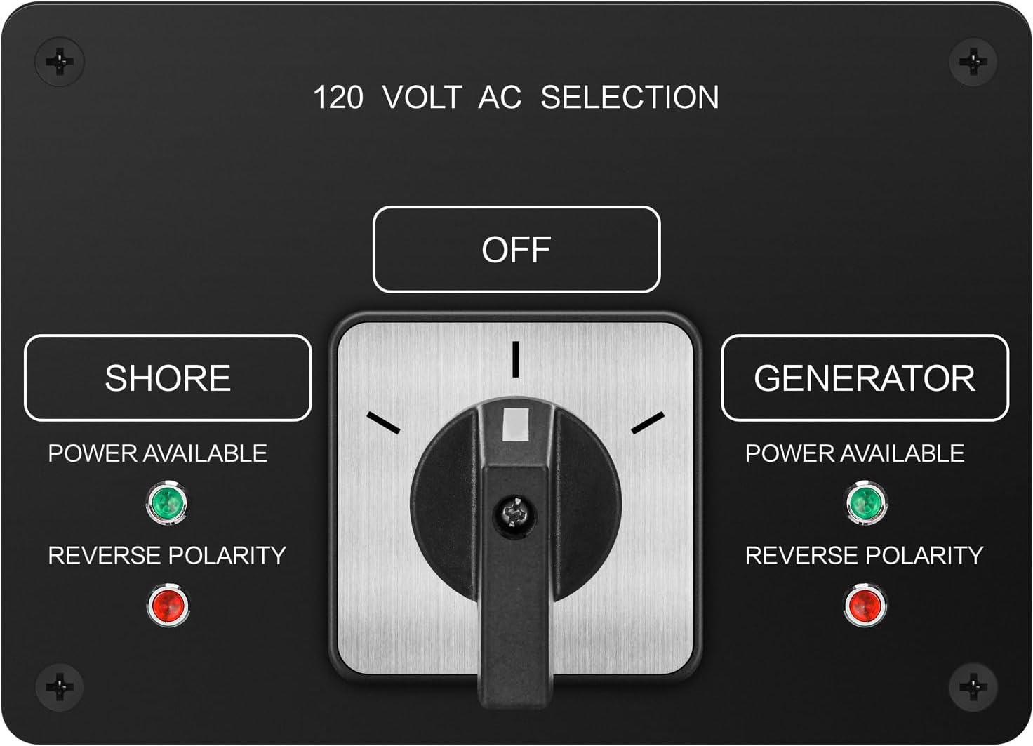 Amazon.com: Blue Sea Systems 8367 AC Rotary Switch Panel 30 Ampere 2 ...