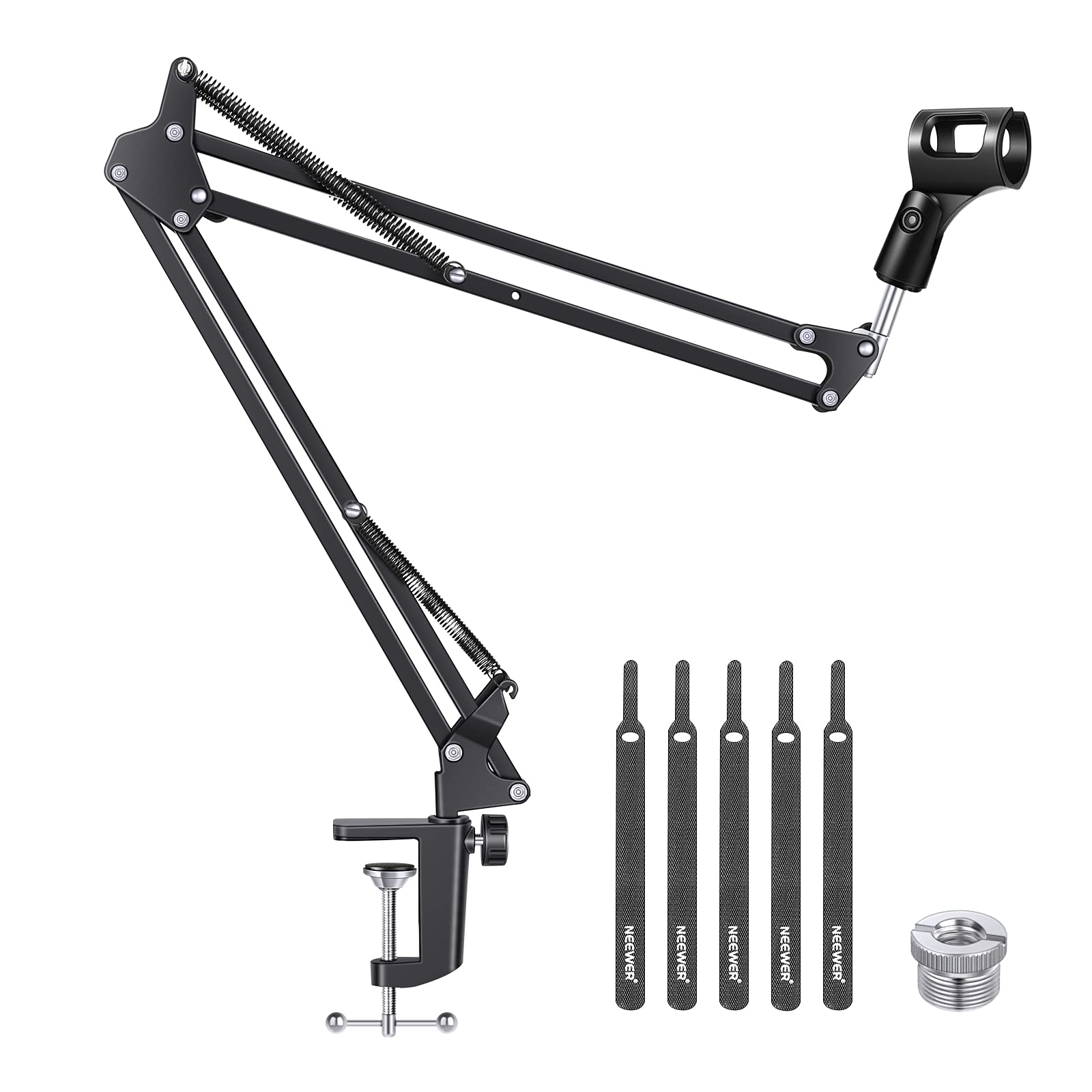 Neewer Microphone Arm Stand With Upgraded C Clamp Adjustable Suspension ...