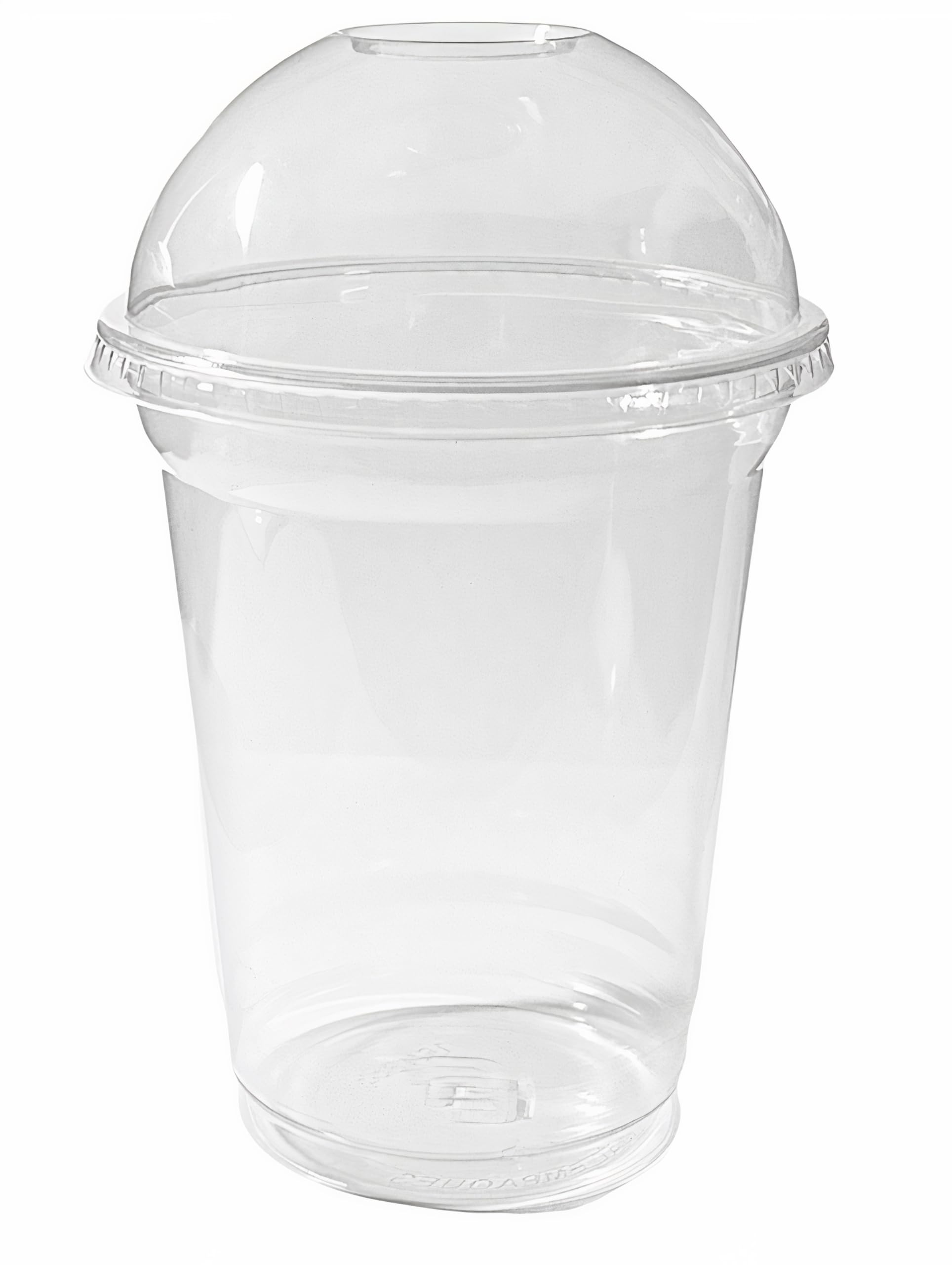 Vaso Frappe 16oz Cristal Con Tapa Marca Converpro Fabricado De PET 100% Reciclable (100 Juegos ...