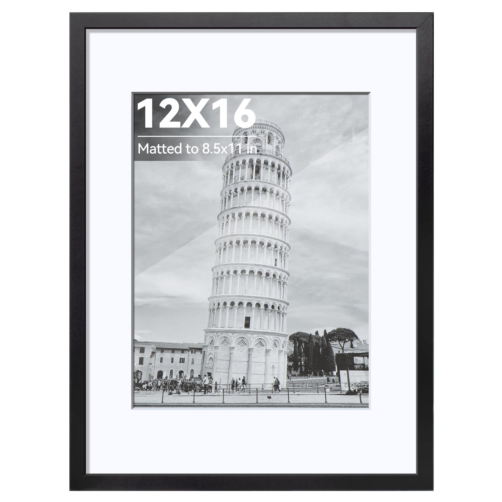 Amazon.com - HappyHapi 12x16 Picture Frame, Black Photo Frame for 8 ...