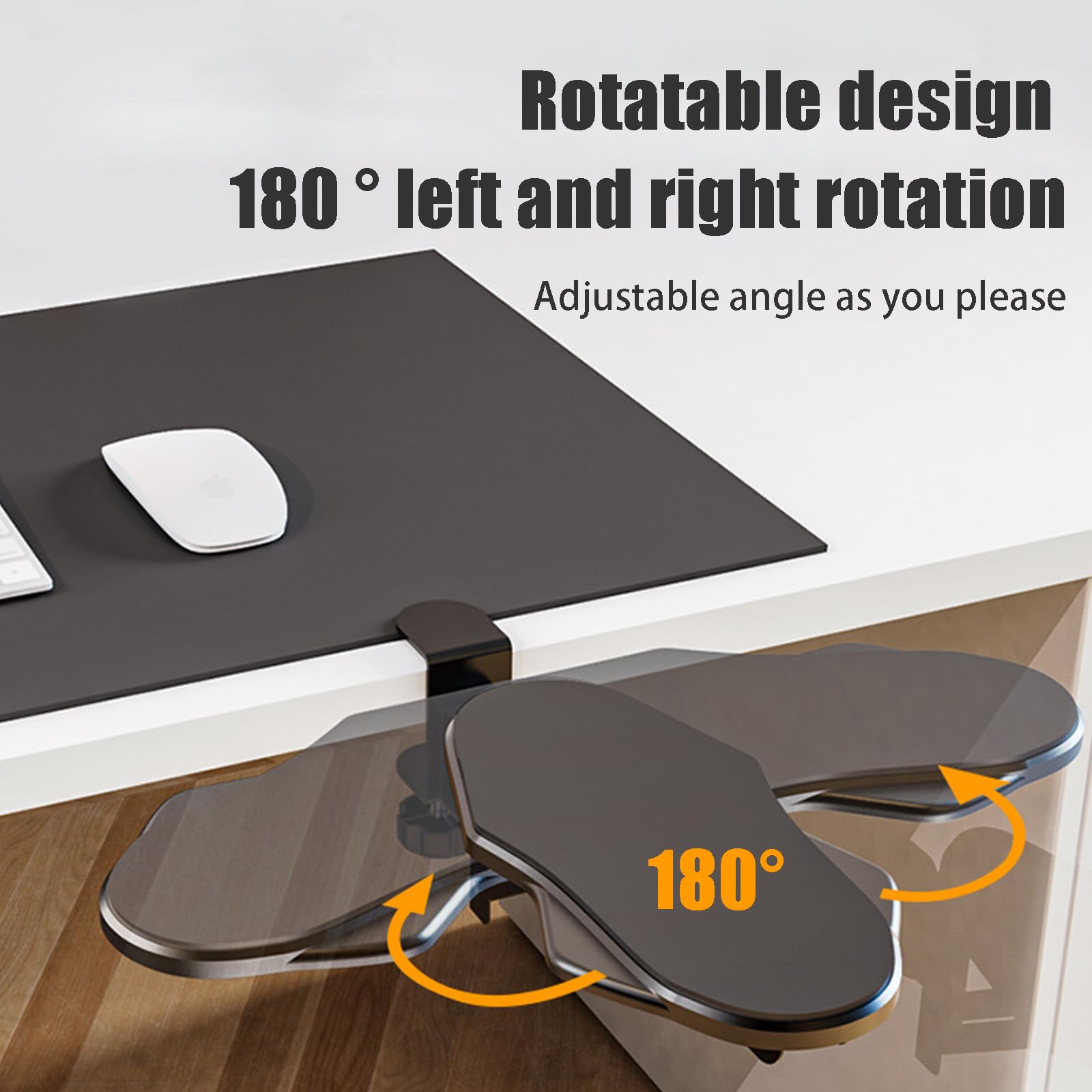 Computer Arm Rest Support Extender for Desk, Adjustable Rotating Arm ...