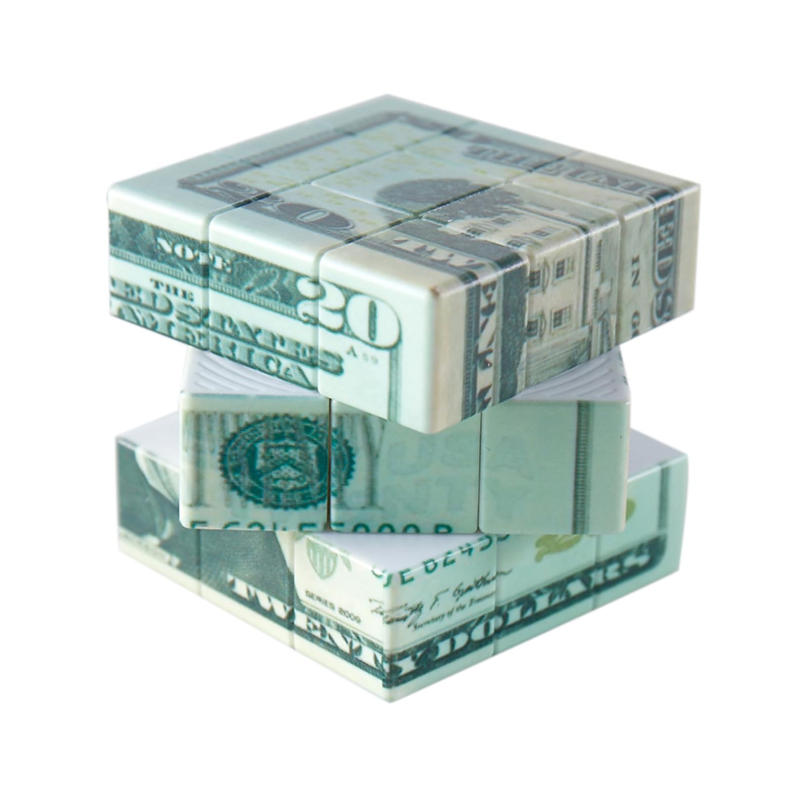 Amazon.com: Speed Cube 3x3 Ten-Dollar Notes/Bill Back Pattern Magic ...