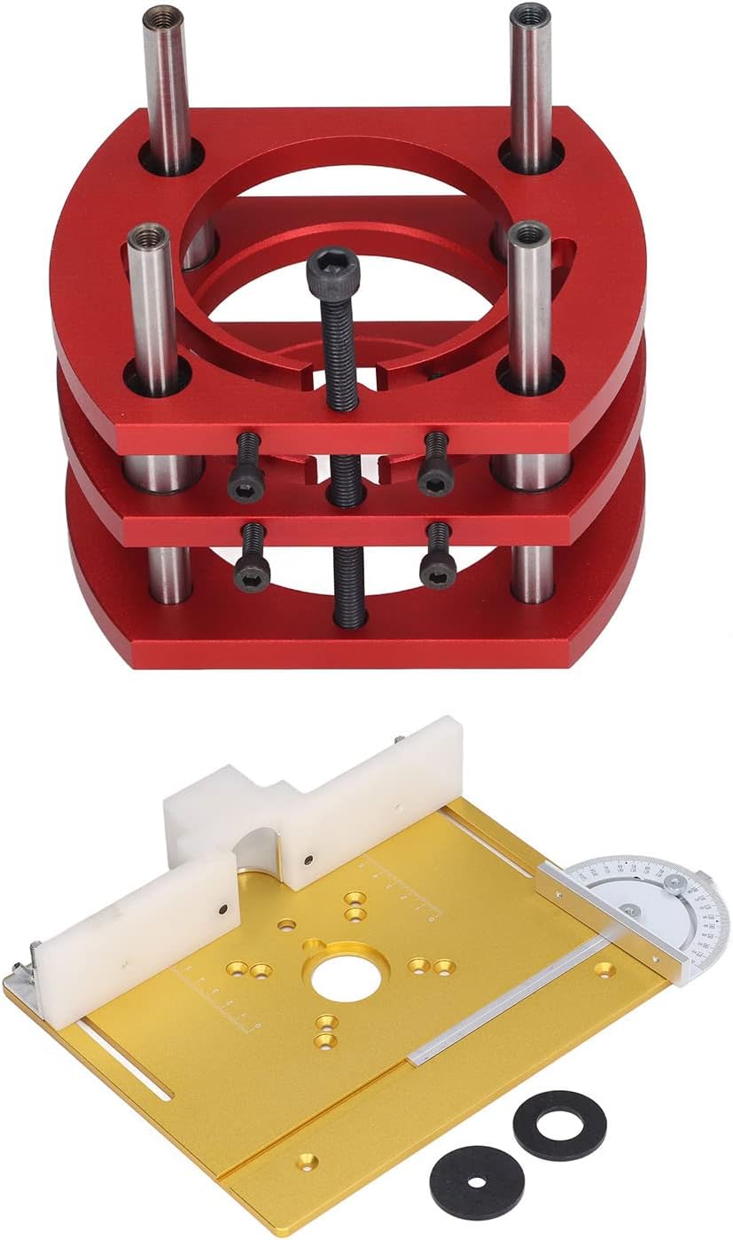 Router Lift with Top Plate Router Lifting Base Woodworking Slotting ...
