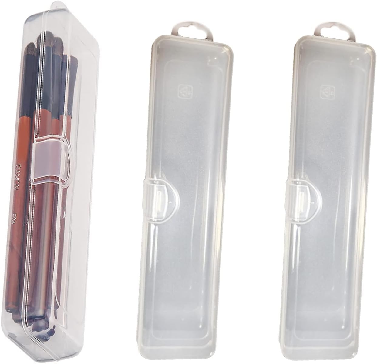 Amazon.com: Portable Travel Cosmetic Brush Holder Dispenser Cutlery ...