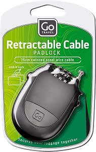 Go Travel Retractable Combination Cable Padlock - - Amazon.com