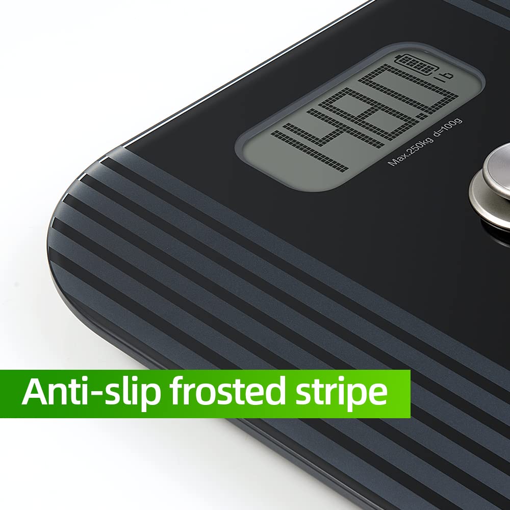 Buy AIRSCALE 550lb Bathroom Scale Battery-Free Tech with Extra Large ...