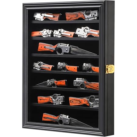 Amazon.com - Knife Display Box, Military Folding Knife Shadow Box Wall ...