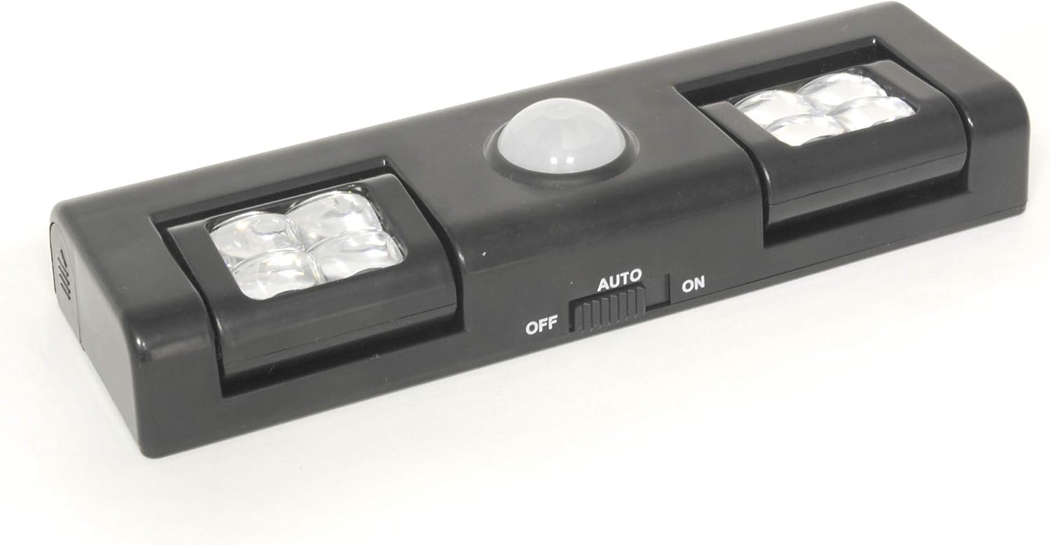 LLOYTRON 8 x LED Cupboard Sensor Light with PIR Motion Sensor/Dual ...