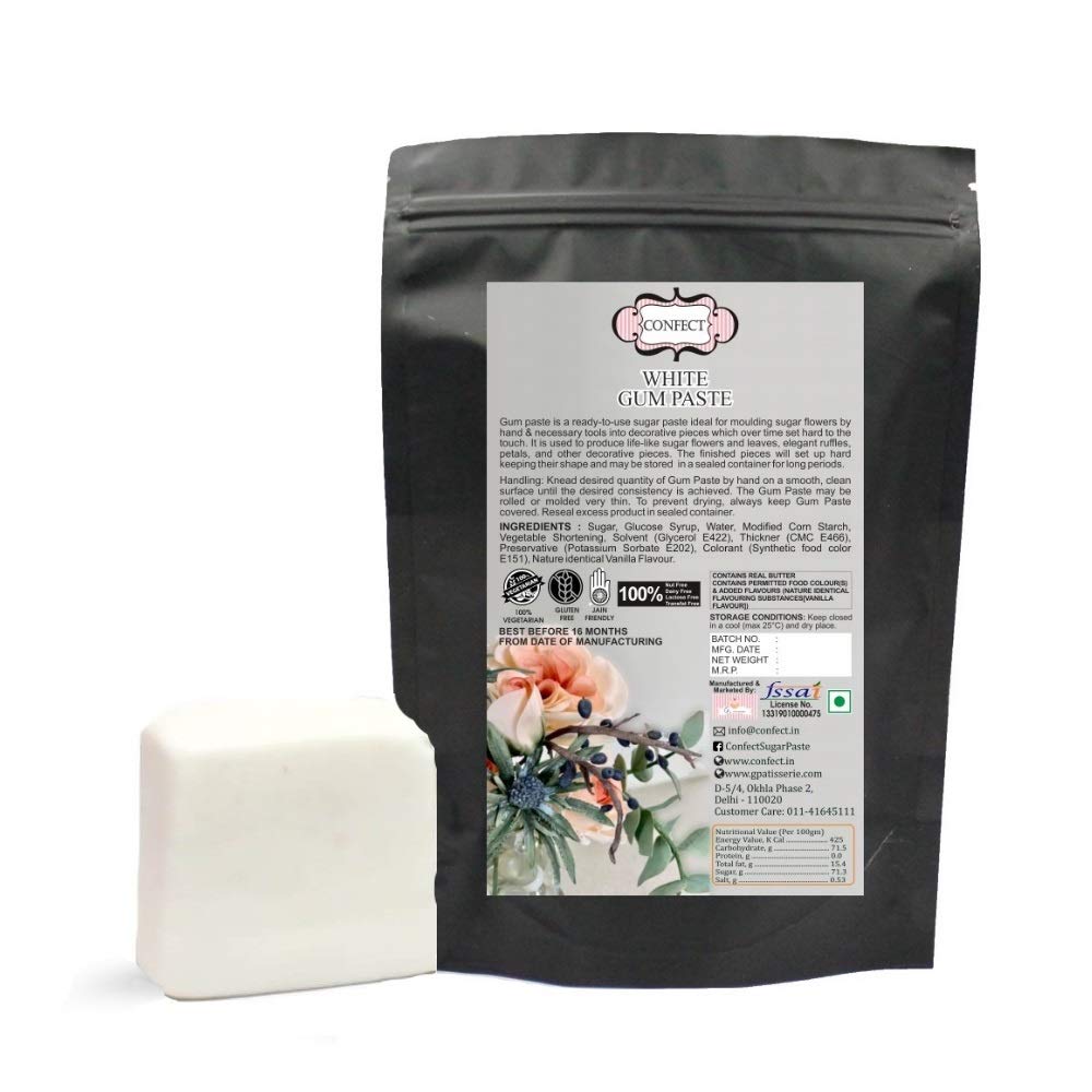 Confect Gum Paste for Cakes Fondant Chefs Choice for Cake Decorating ...