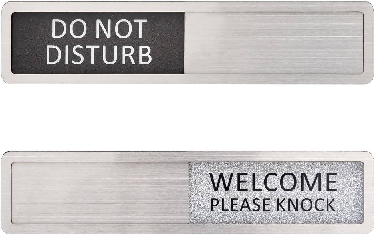Amazon.com : Kichwit 304 Stainless Steel Do Not Disturb Sign, Privacy ...