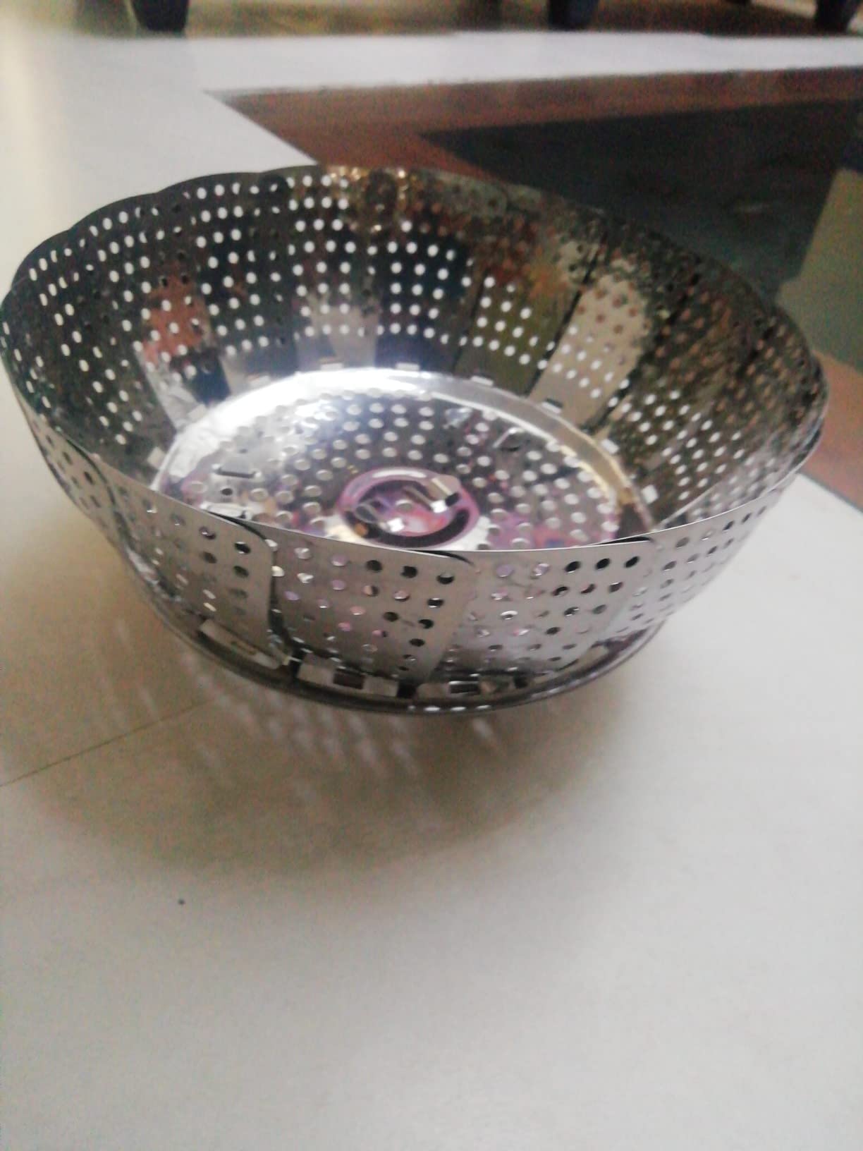 VINSH ENTERPRISE Veg Steamer Folding Stainless Steel Steamer Insert ...