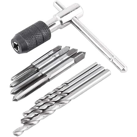 Amazon.com: TOPINCN Threading Tapping Tool Kit 9PCS/Set Screw Taps & T ...