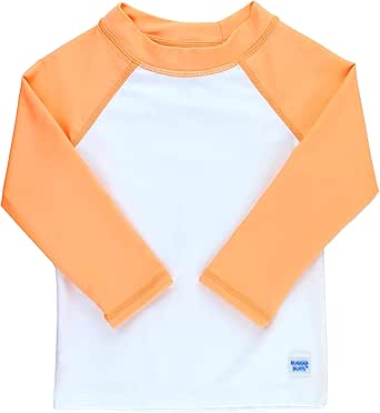 Amazon.com: RUGGEDBUTTS Melon Raglan Long Sleeve Rash Guard - 5 Orange ...