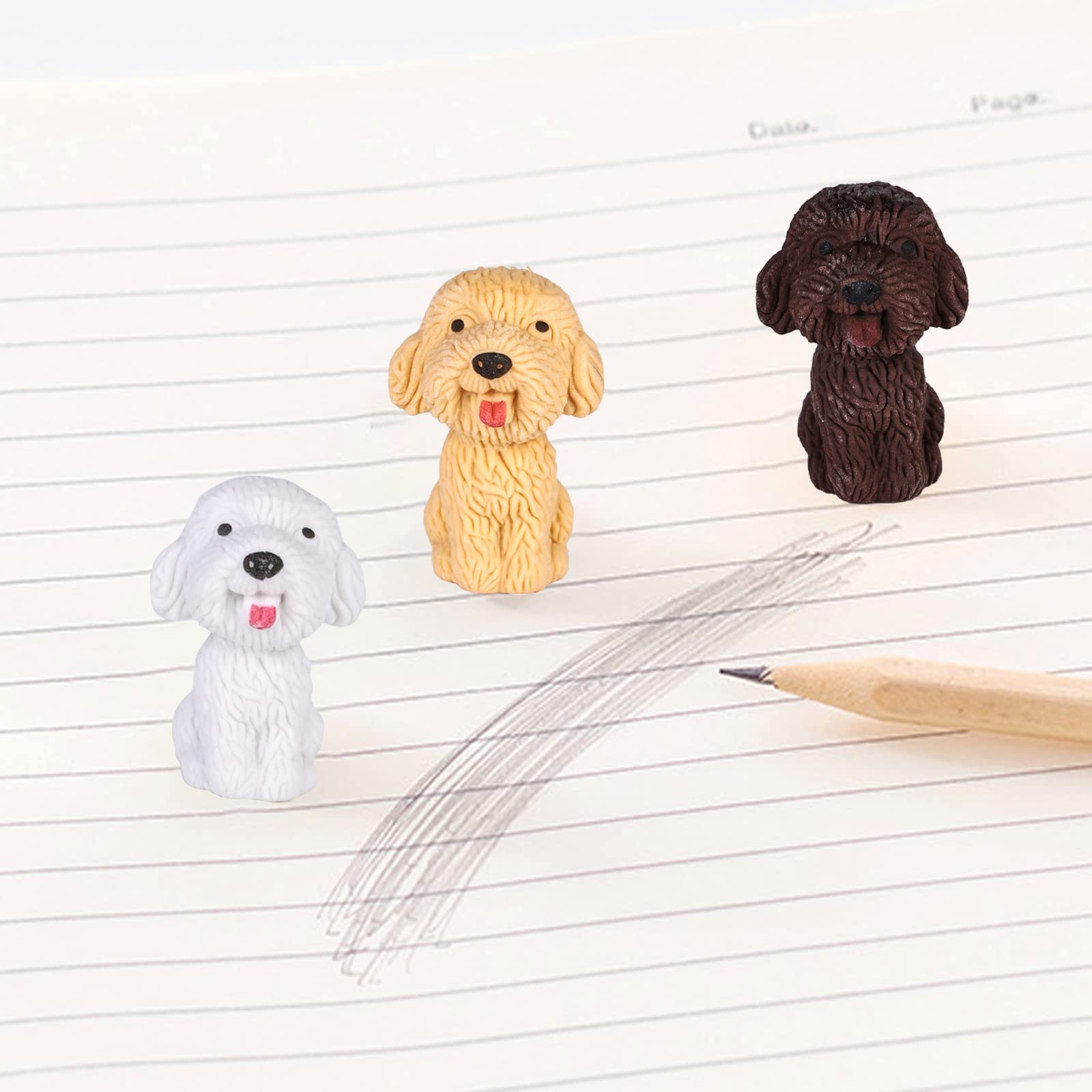Snapklik.com : Animal Dogs Pencil Erasers Toppers: Erasers 30 Pack ...