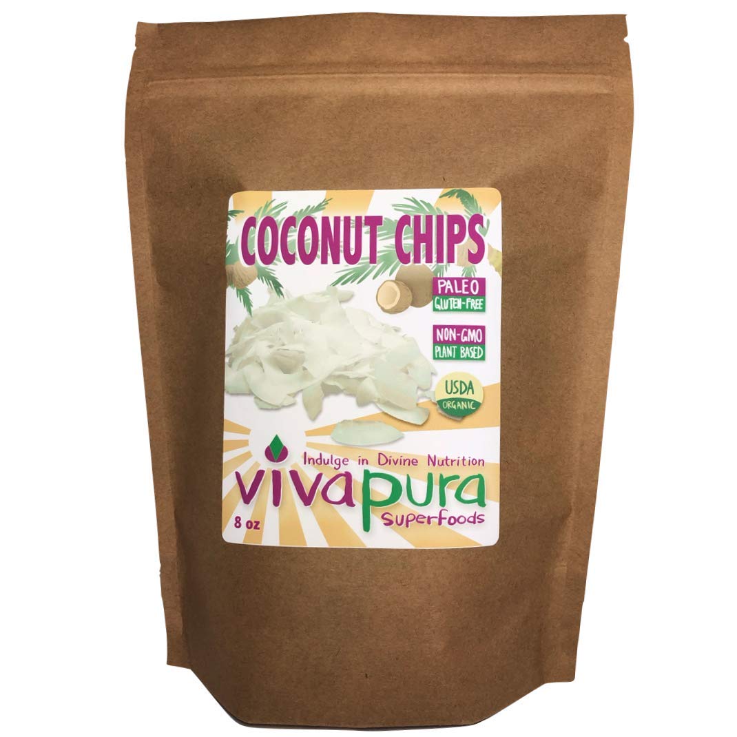 Amazon.com : Vivapura Superfoods Organic Coconut Chips, 8 oz - Raw ...