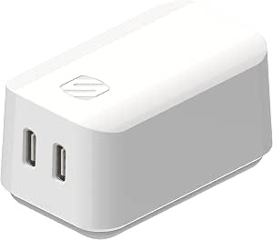 Amazon.com: Scosche HPDCC35WT PowerVolt 35W Certified Dual Port USB ...