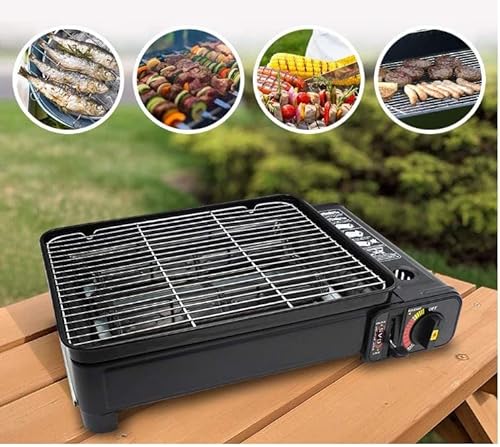 DWD® Sizzle Table-Top Camping Barbecue BBQ Grill - Portable Gas Stove ...