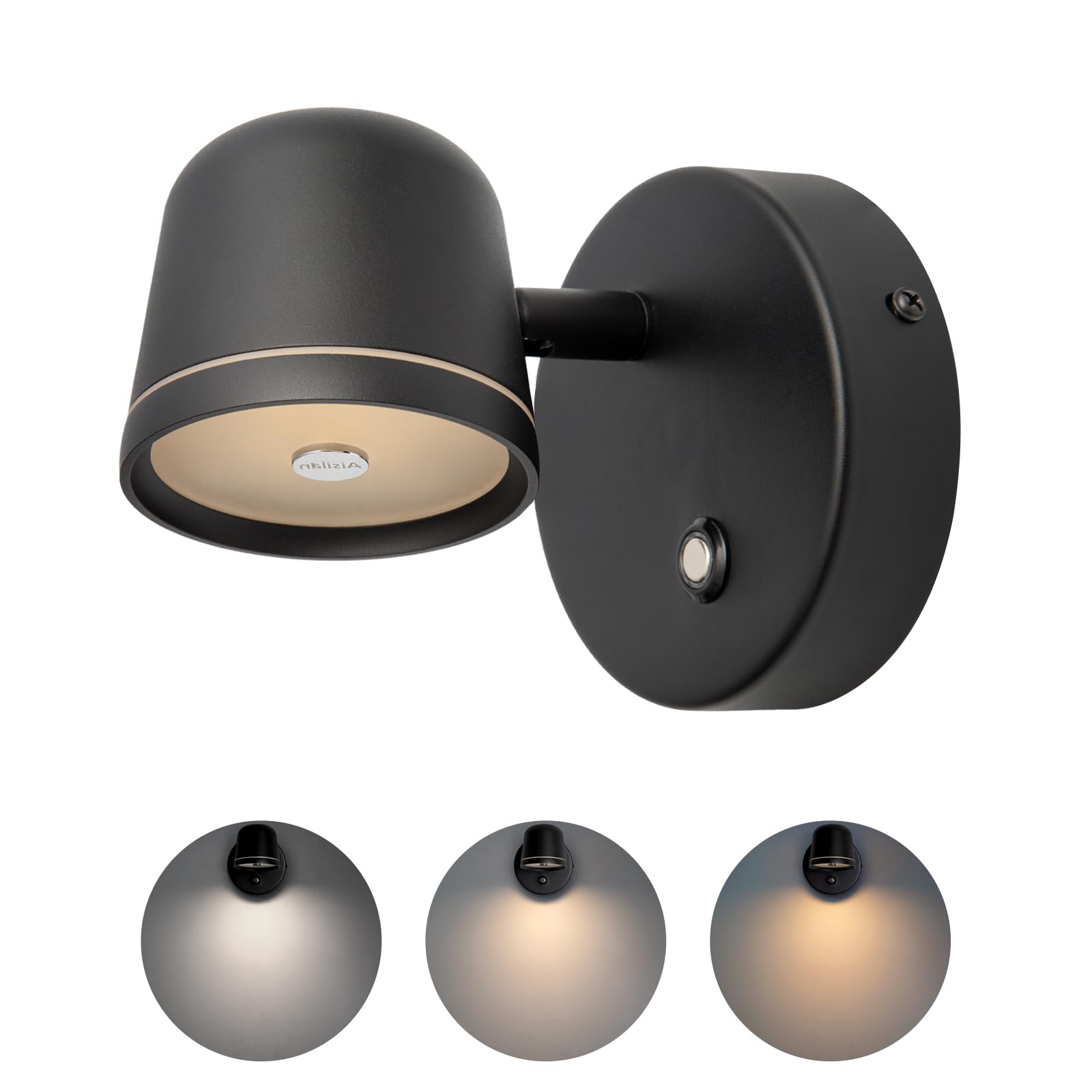 Aisilan LED Modern Wall Sconce with Touch Switch,Dimmable Indoor Wall ...