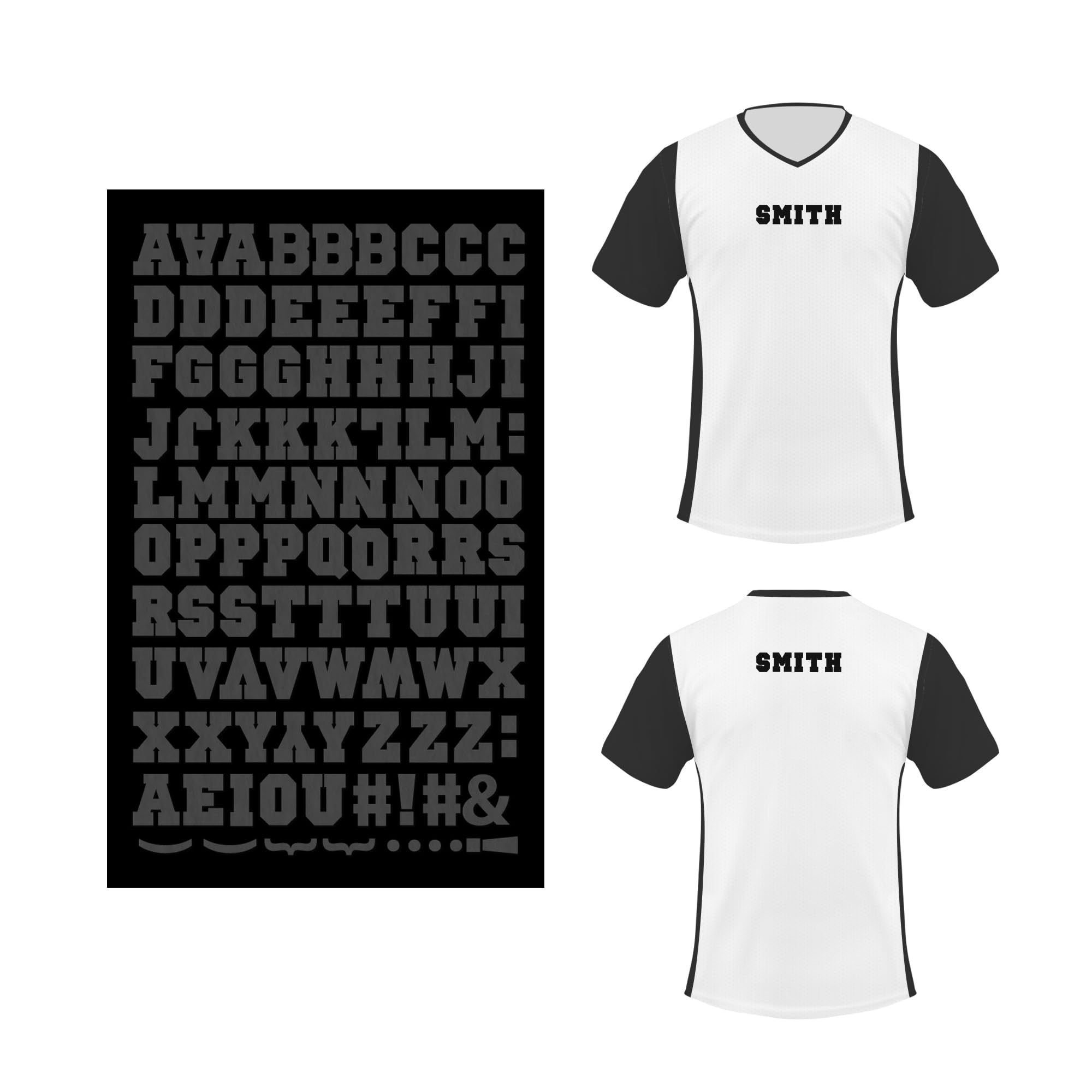 Snapklik.com : S.E.I 96 Pieces Iron-On Letters: 3/4 Inch Sport Iron-On ...