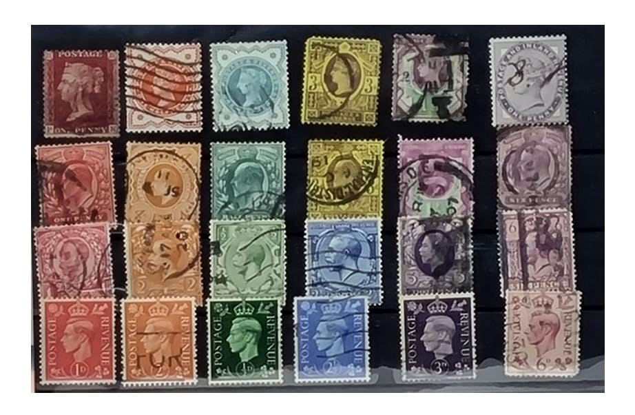 Queen Victoria vintage postage stamps (Set3:QVwith3Kings) : Amazon.co ...