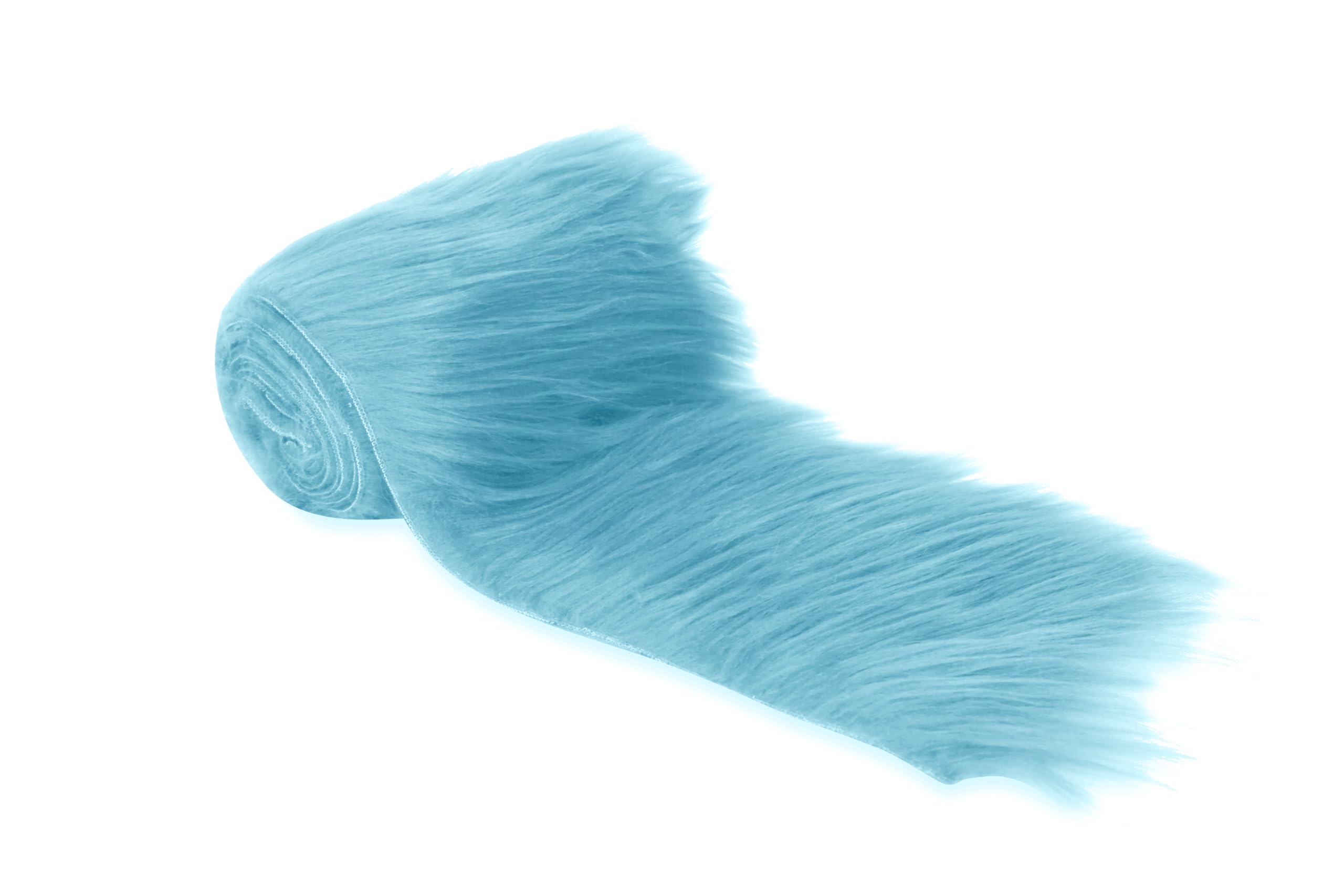 Amazon.com: Faux Fur Fabric Trim for Crafts | Baby Blue Fur Fabric ...