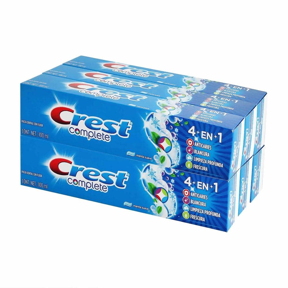 Crest - Crest Complete. 4 en 1. 6 pastas de 100ml cada una. : Amazon ...