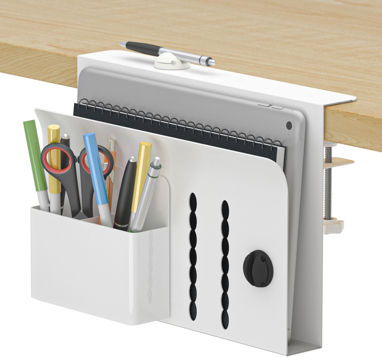 Amazon.com: Desk Side Storage Organizer, Under Desk Laptop Holder,No ...