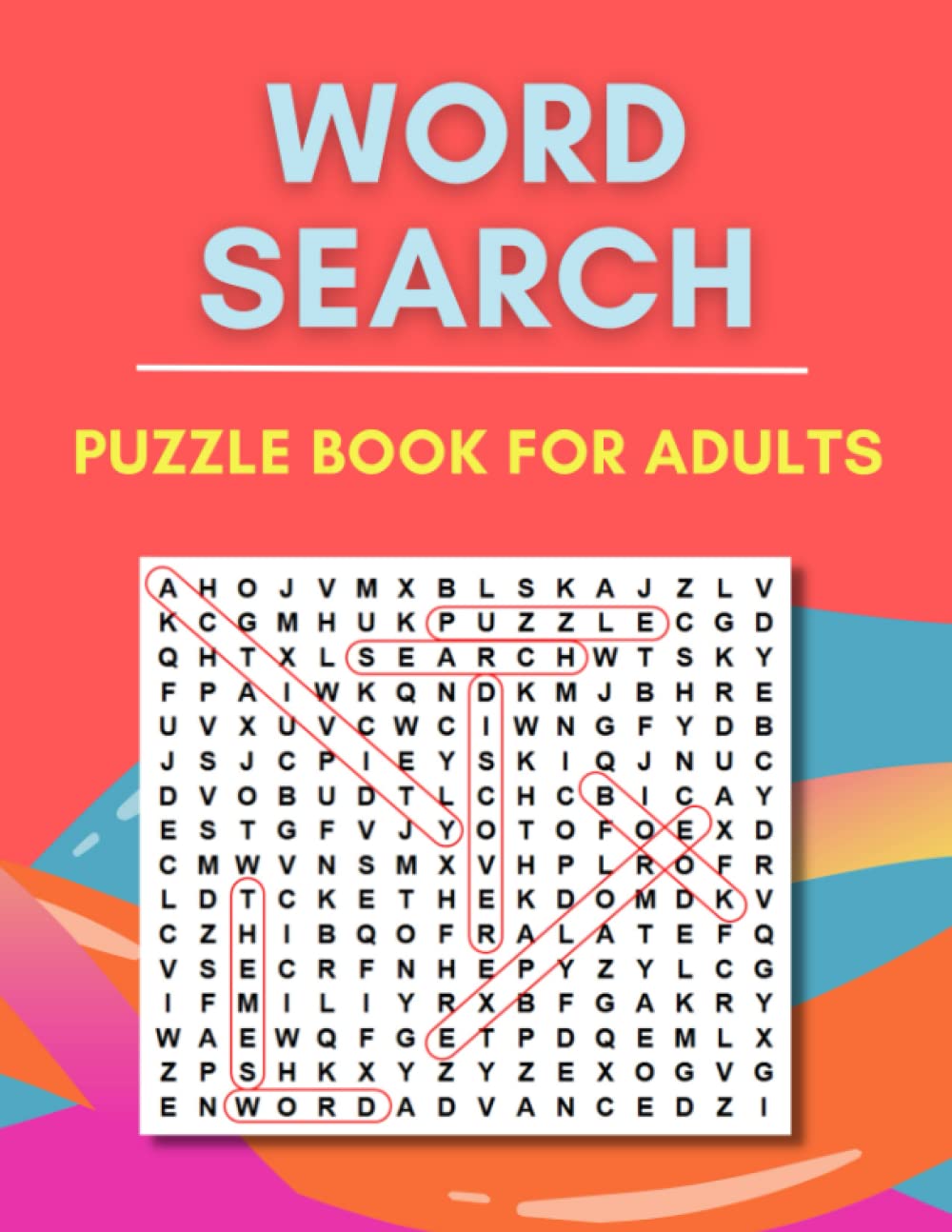 Word Search Puzzle Book For Adults: Advanced Puzzles With Solutions: The Board Bee ...