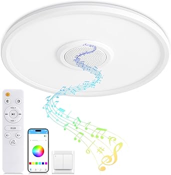 UprizeP 12Inch 24W 3000K-6500K Dimmable Modern White Plastic LED ...