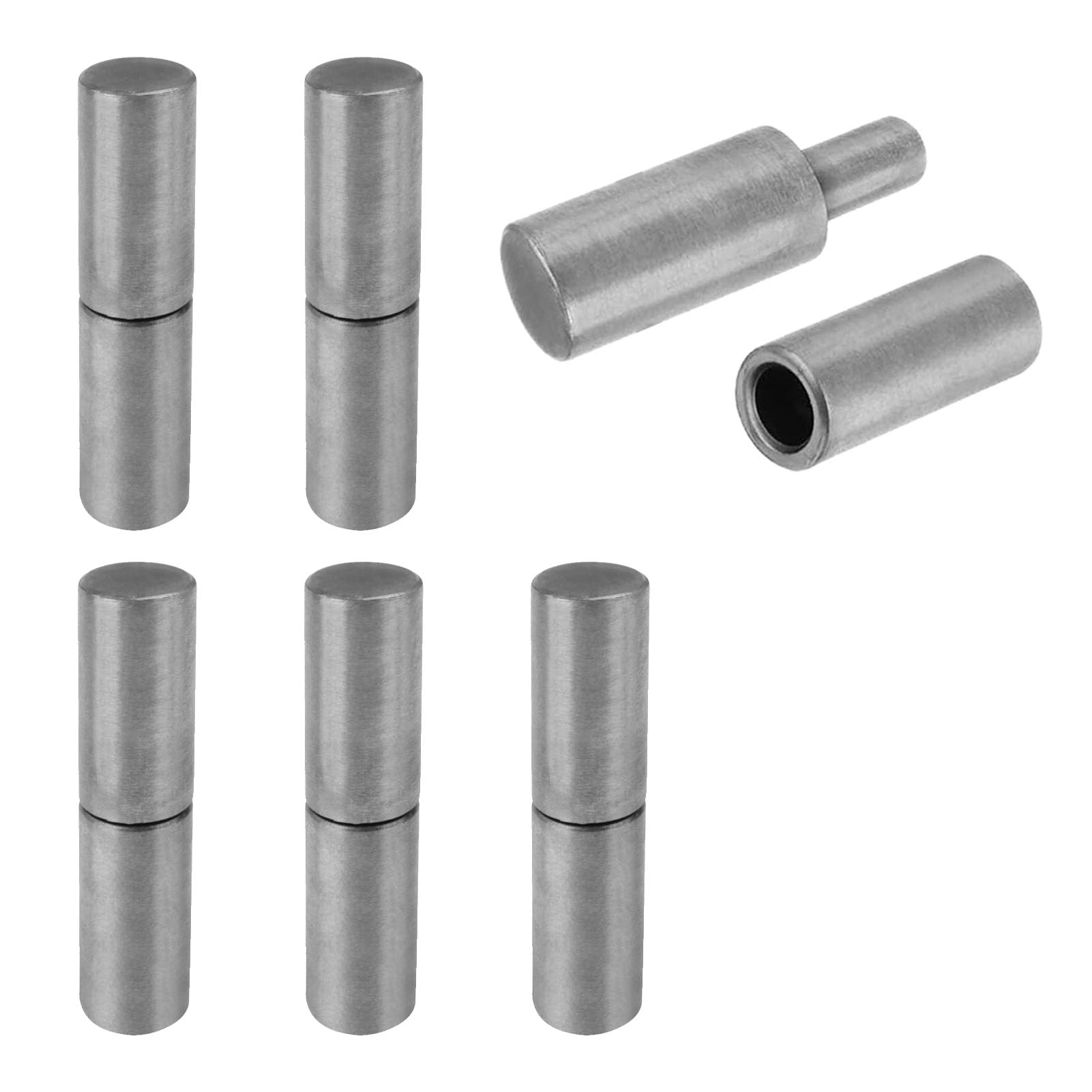 Amazon.com: 8 PCS Weldable Barrel Hinges 2-3/8" x 5/8" Heavy Duty Steel ...