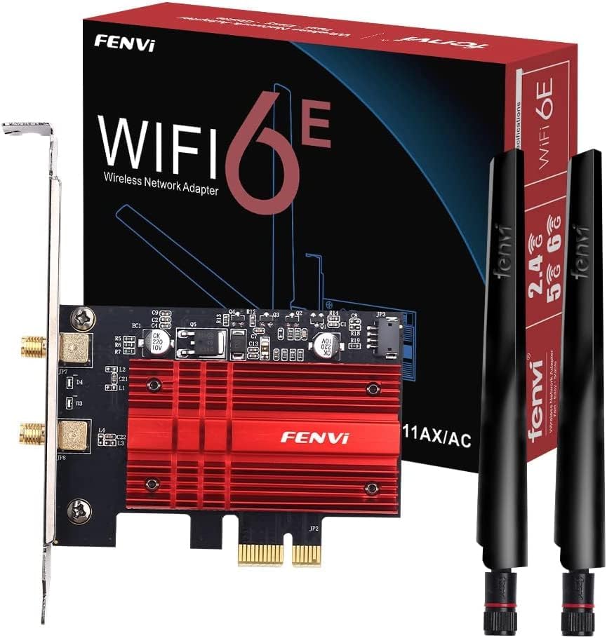 Placa Wireless WiFi 6E AX210 PCI-E BT5.3 Tri-Band 6GHz/5GHz/2,4GHz PCE ...