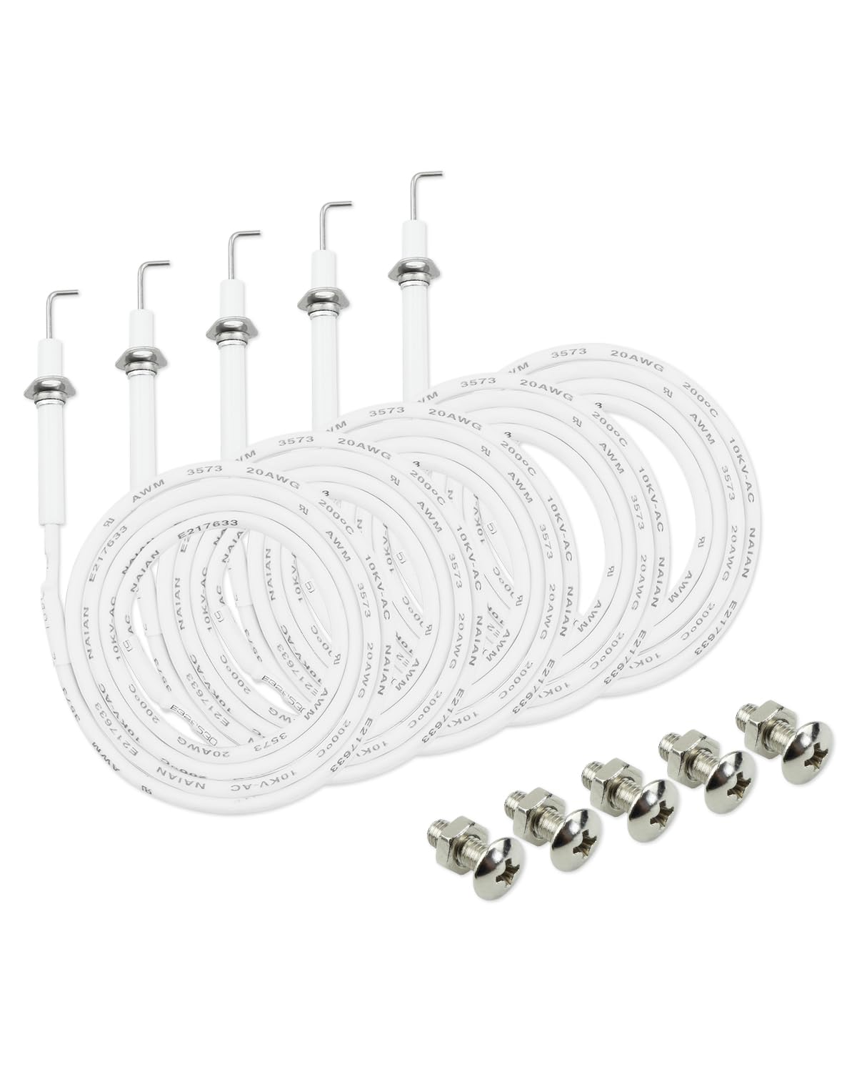 Amazon.com : ULXIOM Grill Ignitor Wire Kit & Ceramic Electrode 5Pcs ...