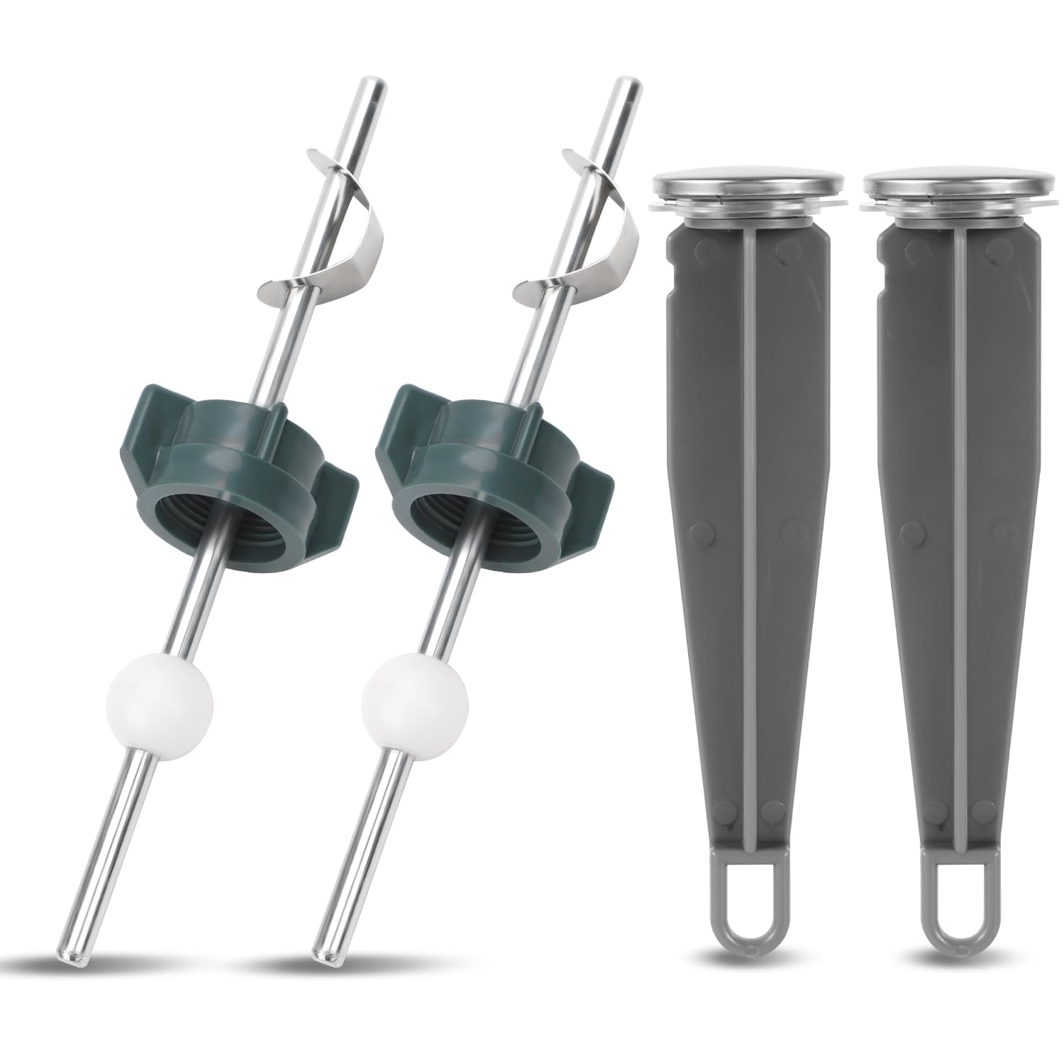 Amazon.com: 4pcs Pivot Rod Replacement, Sink Drain Parts with 2pcs Plug ...