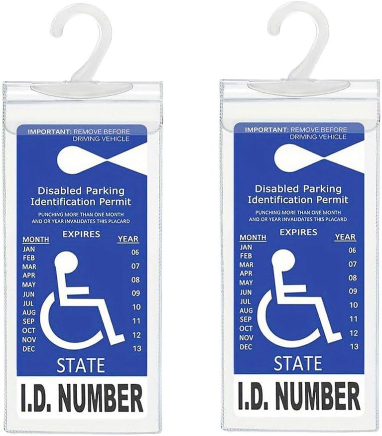 Amazon.com: CTDWNT Handicap Placard Holder,Handicap Parking Placard ...