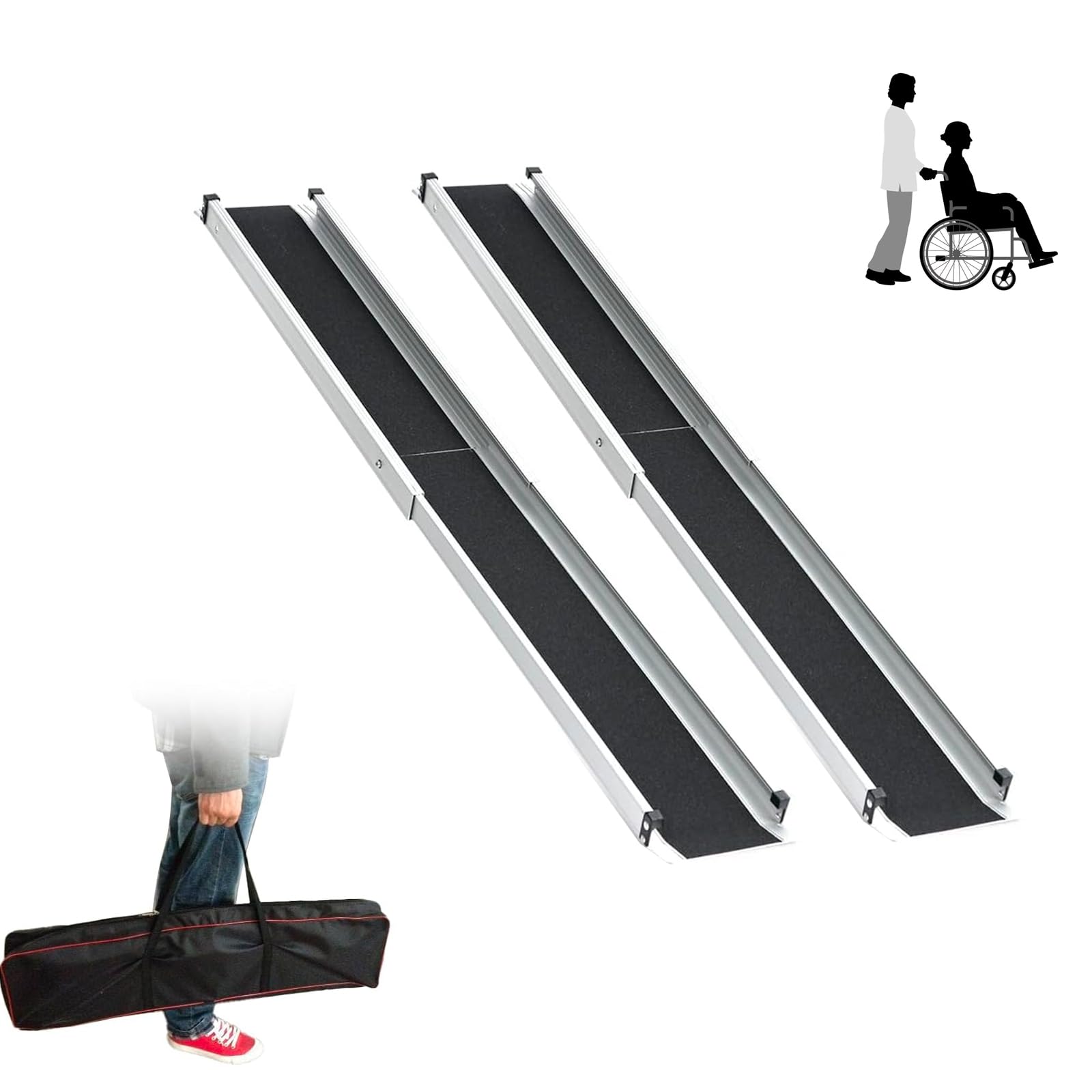 Snapklik.com : Redder Redder 3 To 5 FT Wheelchair Ramps, Retractable ...