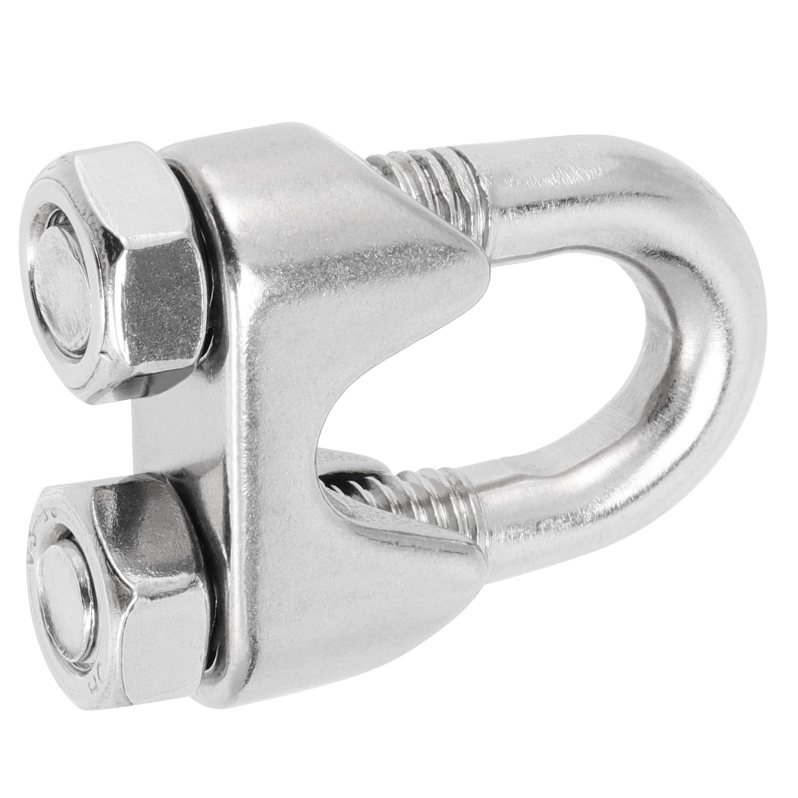 Snapklik.com : 20 PCS 5/16 Inch M8 Wire Rope Cable Clip Clamp, U Bolt ...