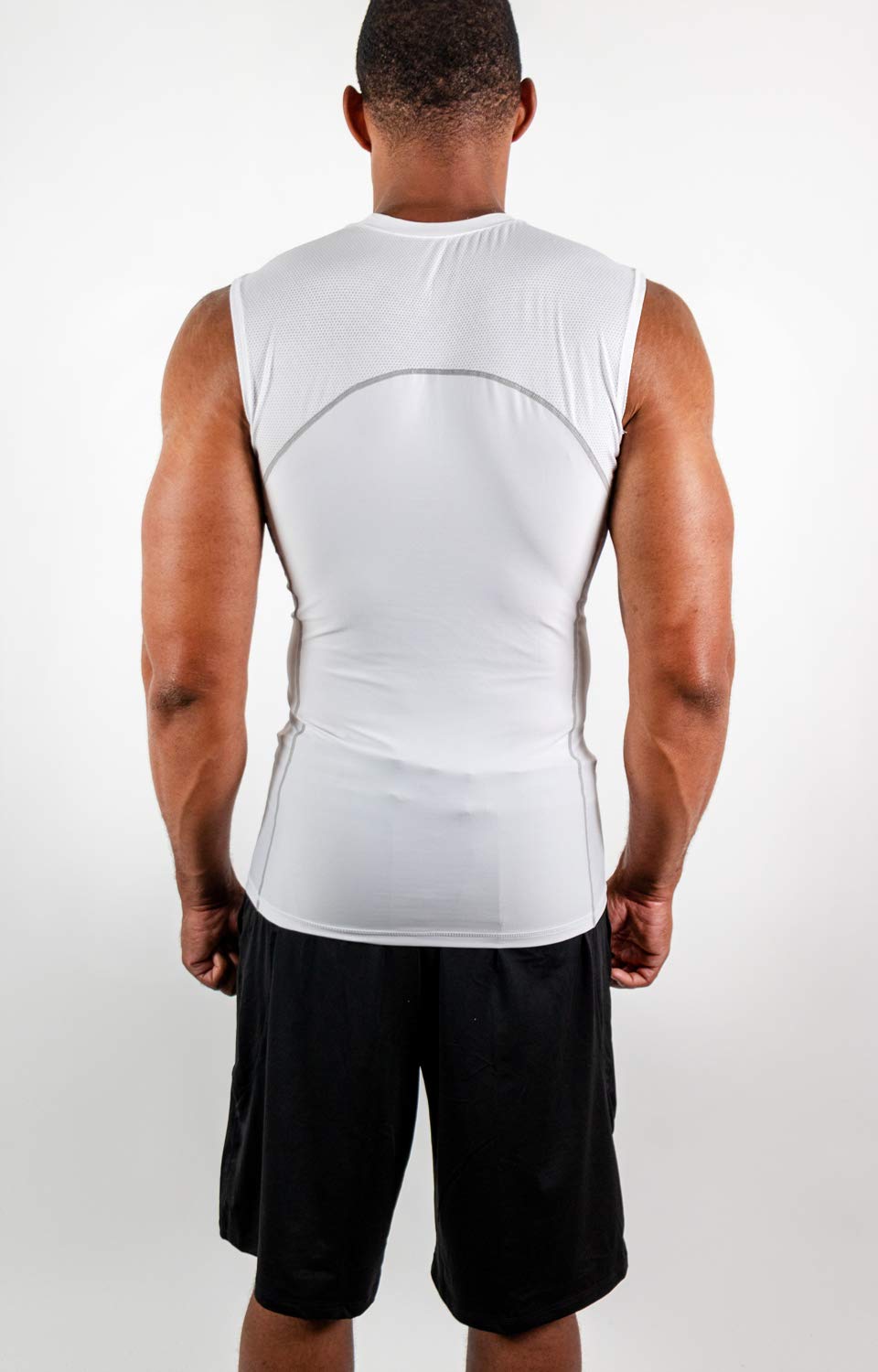 Snapklik.com : DEVOPS 3 Pack Mens Athletic Compression Mesh Sleeveless ...