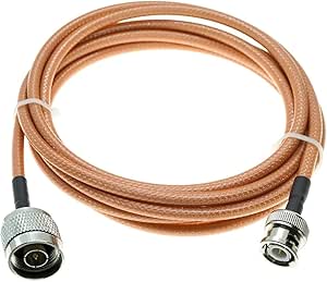 Amazon.co.jp: ケーブル RG142 ケーブル BNC オス - N オス R/F 同軸ピグテール ジャンパー 50 オーム ダブルシールド(5M) : 家電＆カメラ