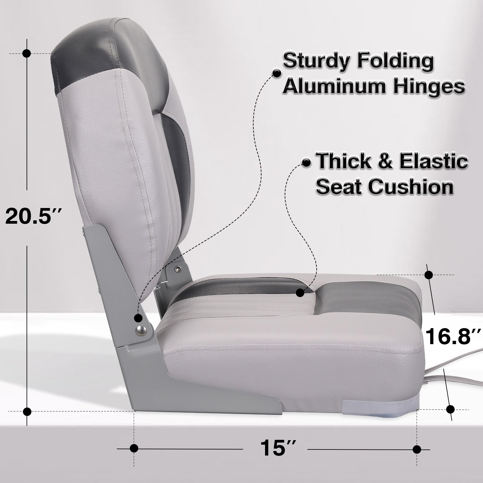 Snapklik.com : Leader Accessories A Pair Of Elite Low/High Back Folding ...