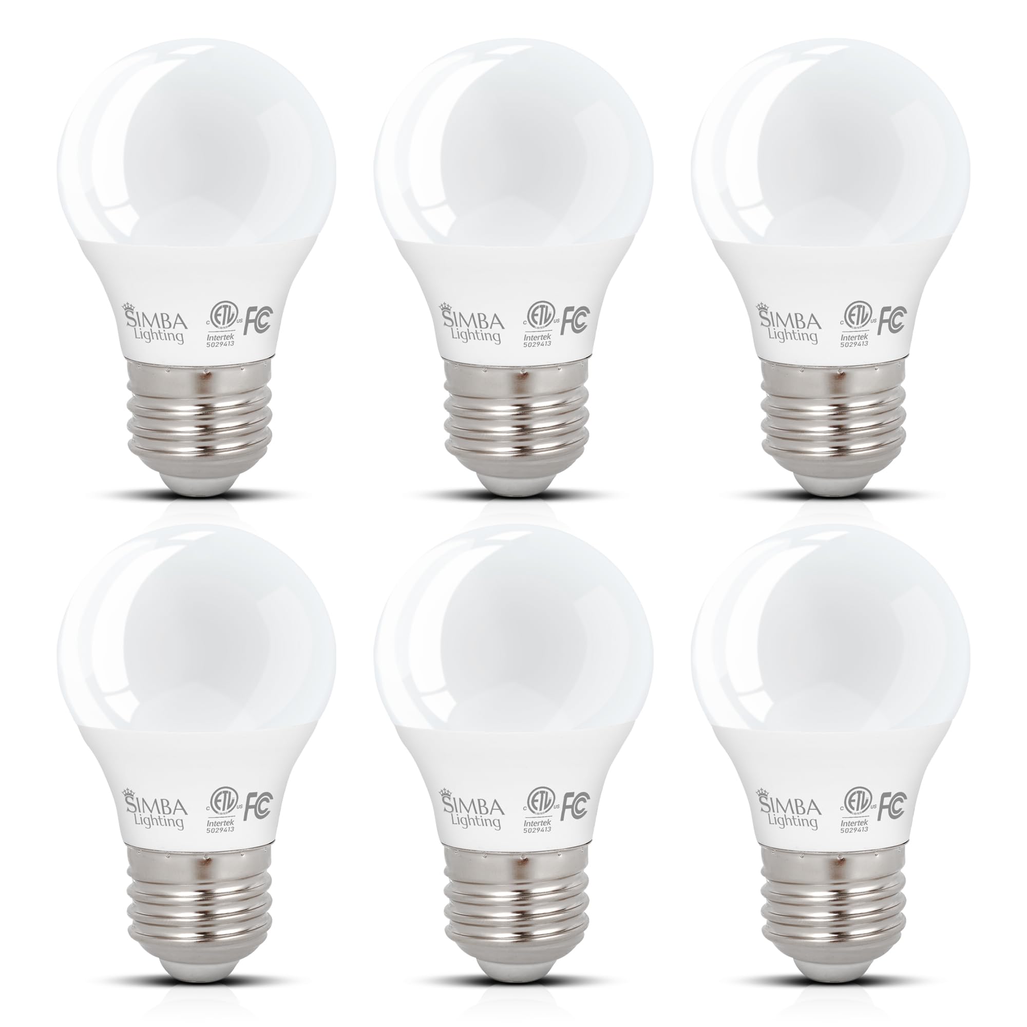 Simba Lighting LED A15 ETL Listed Light Bulbs (6-Pack) 7W 60W ...