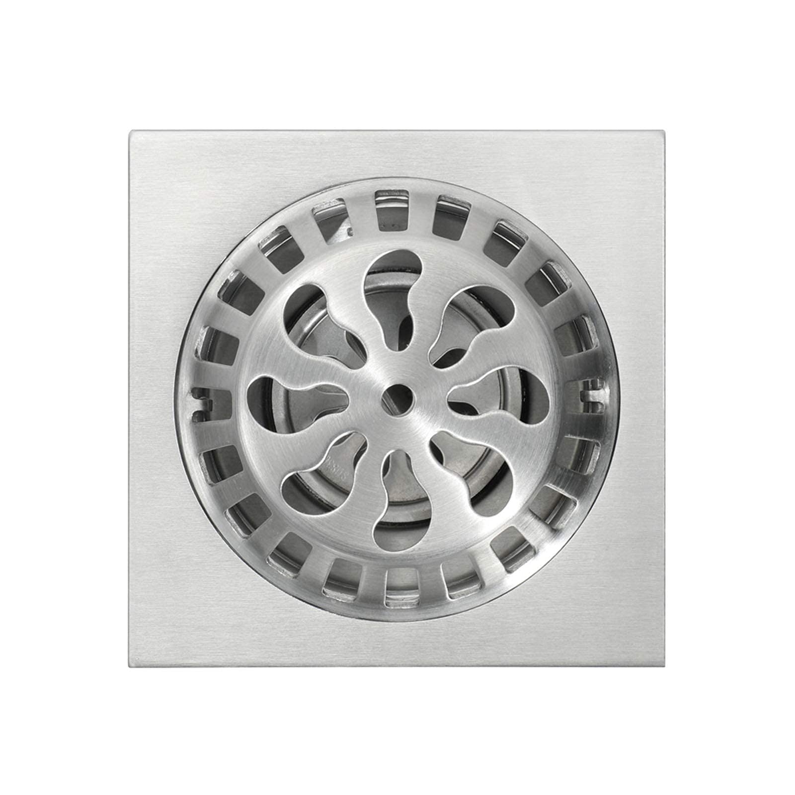Buy 4-inch Balcony Floor Drain, Square Stainless Steel Shower Floor ...