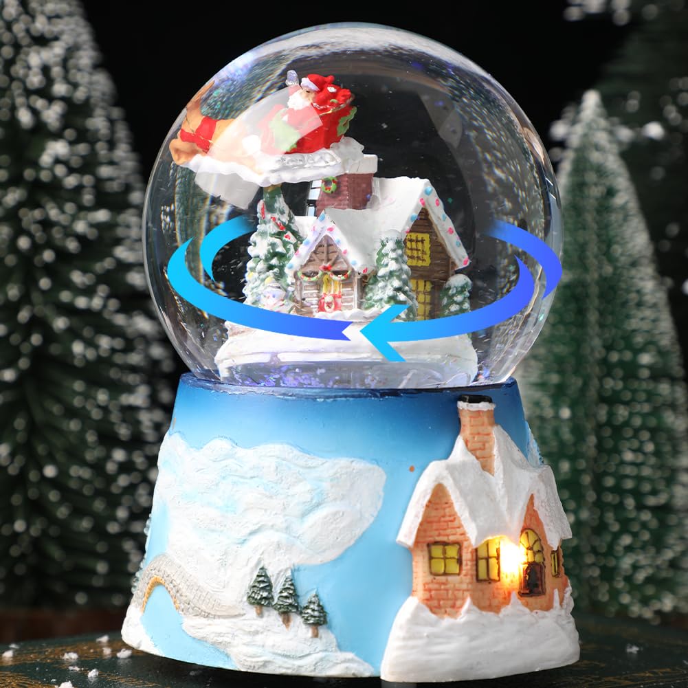 Amazon.com: LOVE FOR YOU Gift Wrapped Xmas Music Box Winter Wonderland ...