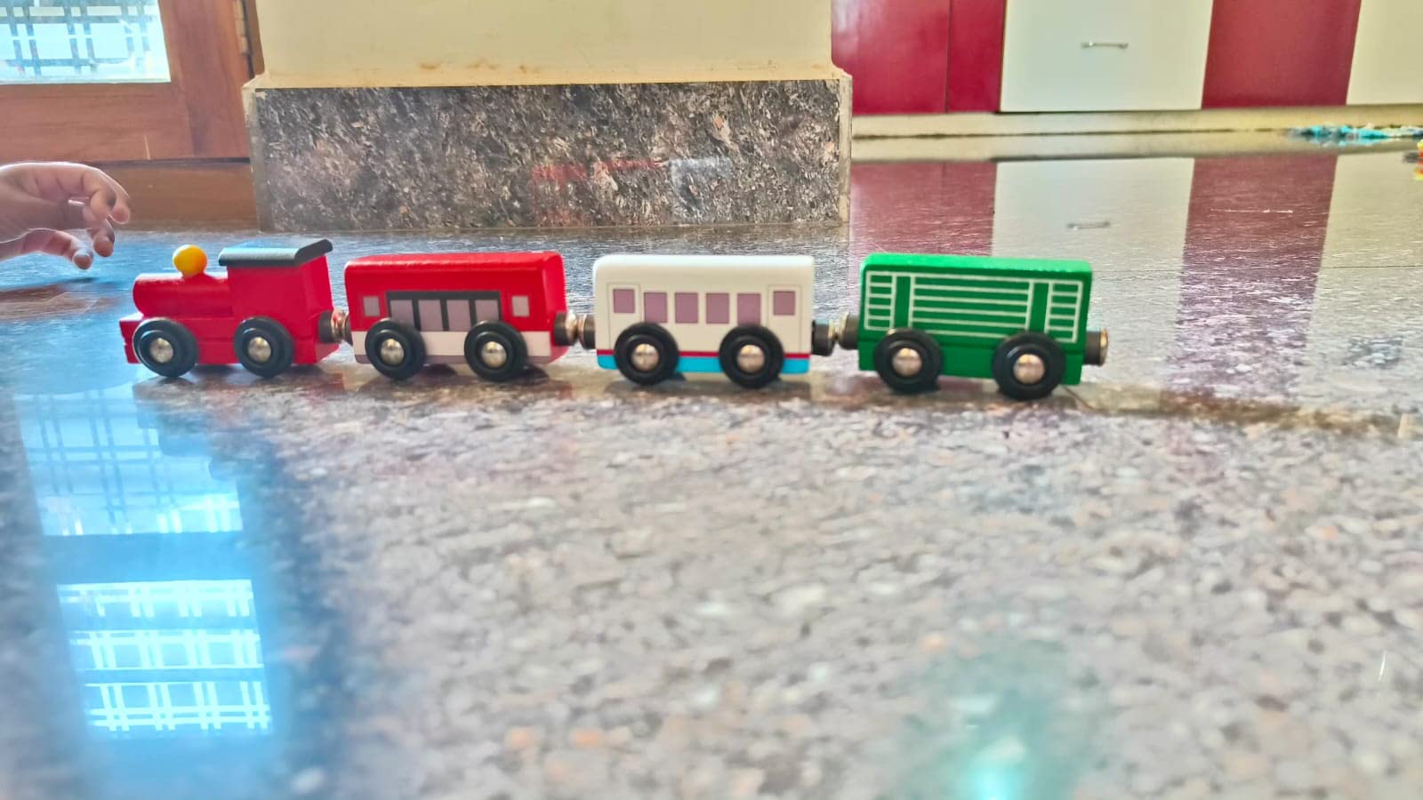 Buy Prime Choice Toys Wooden Magnetic Train | 4-Piece Train Toy Set for ...