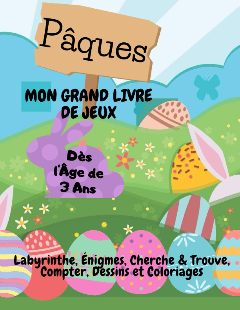 Buy Mon Grand Livre de Jeux Pâques: Dès l'Âge de 3 Ans, Labyrinthe ...