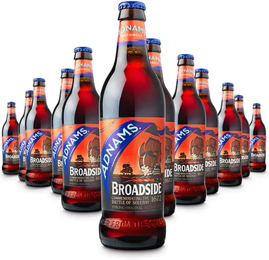 Adnams Broadside Ale 6.3% 500ml Glass Bottles - Pack of 12 : Amazon.co ...